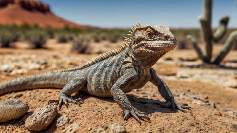 Torni S Devil Lizard with a Distinctive Spiky Back Stock Illustration ...