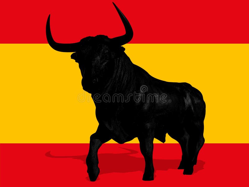 Toro spagnolo illustrazione di stock. Illustrazione di spagnolo - 62462920