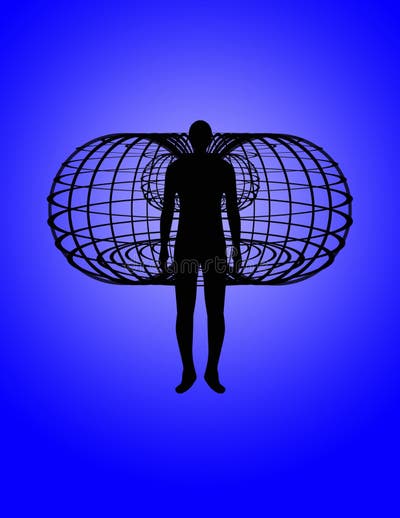 Toroidal Field Around Heart Stock Illustration - Illustration of ...