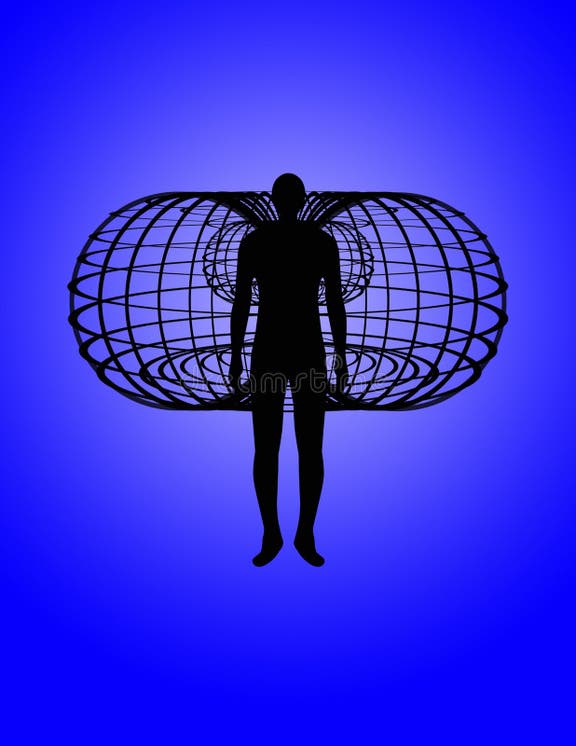 Toroidal Field Around Heart Stock Illustration - Illustration of ...