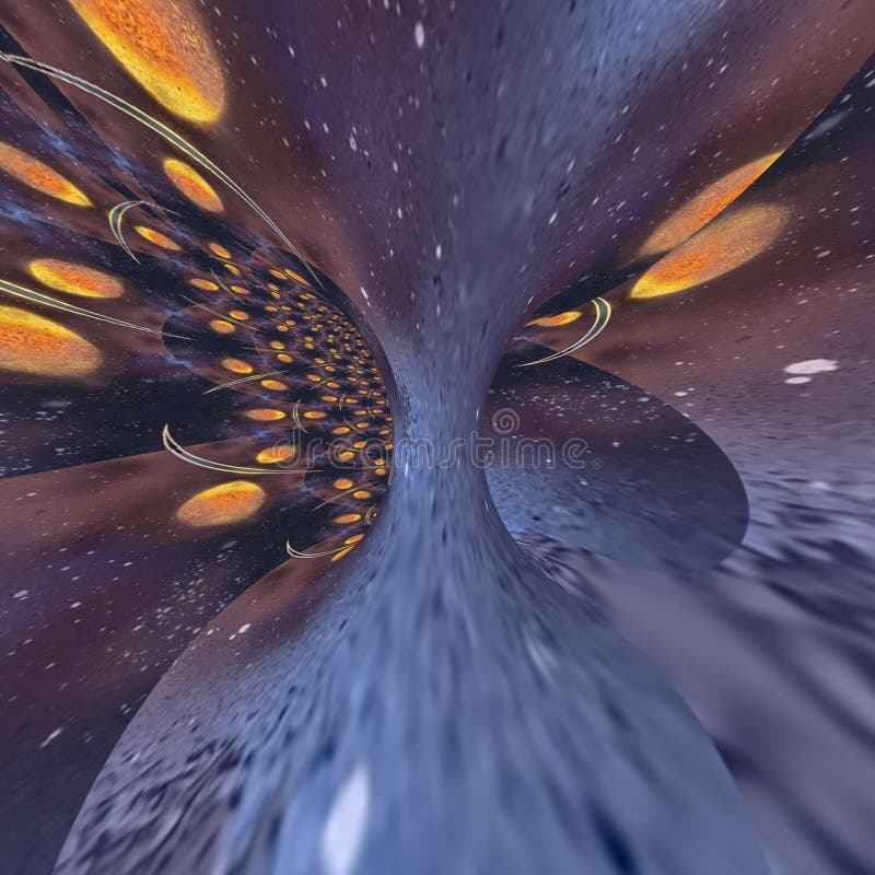 Toroidal loop in space stock illustration. Illustration of space ...