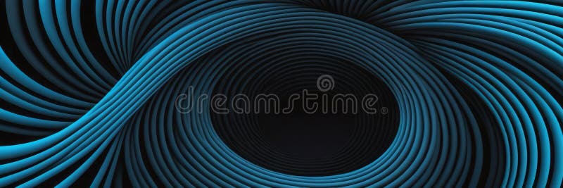 Toroidal Shapes in Black and Medium Slate Blue Stock Image - Image of ...