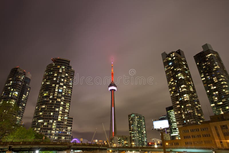 Toronto stock photo. Image of blue, postcard, skyline - 19820356