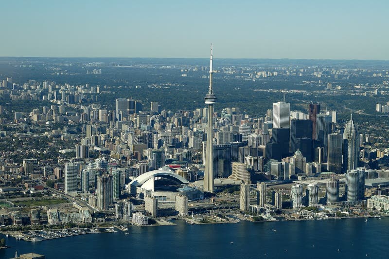 Toronto Aerial Skyline stock photo. Image of skyline, cessna - 94092