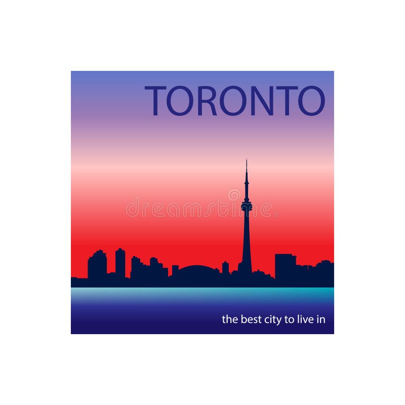 Toronto Best City To Live in Editorial Image - Illustration of skyline ...