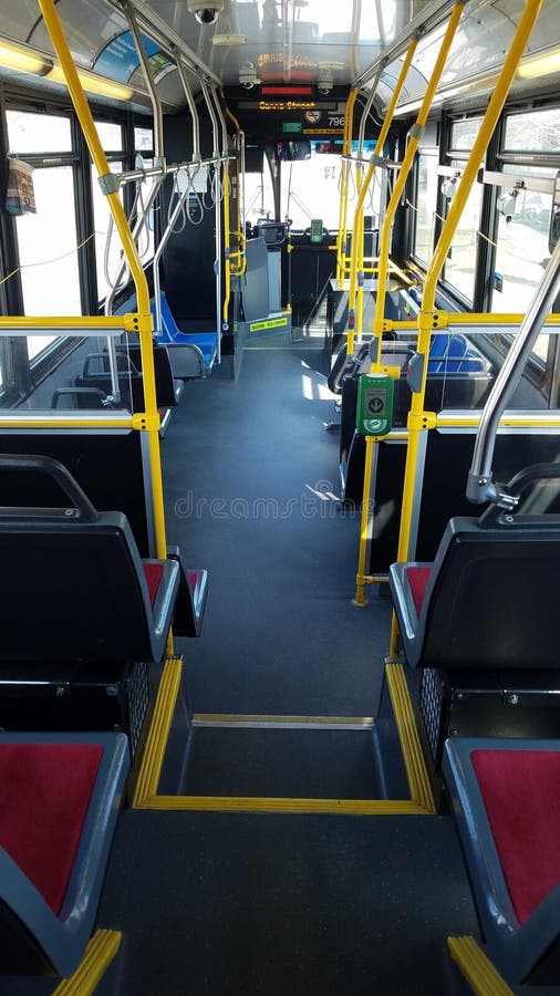 Toronto bus inside editorial photography. Image of system - 177360502