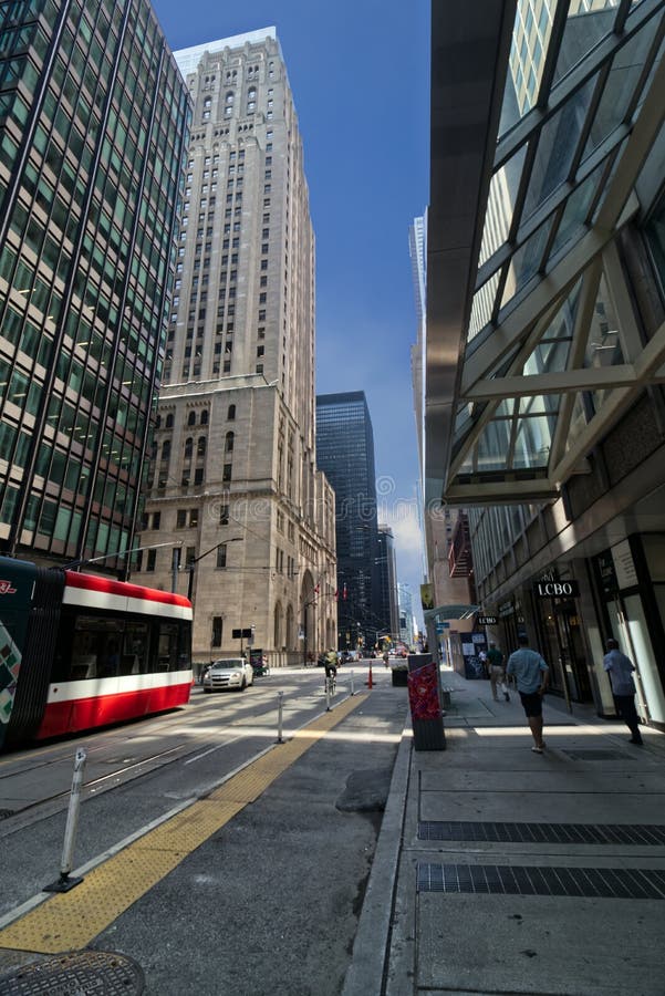 Toronto, Canada, Aug 5, 2022. Beautiful Summer Day in Downtown ...