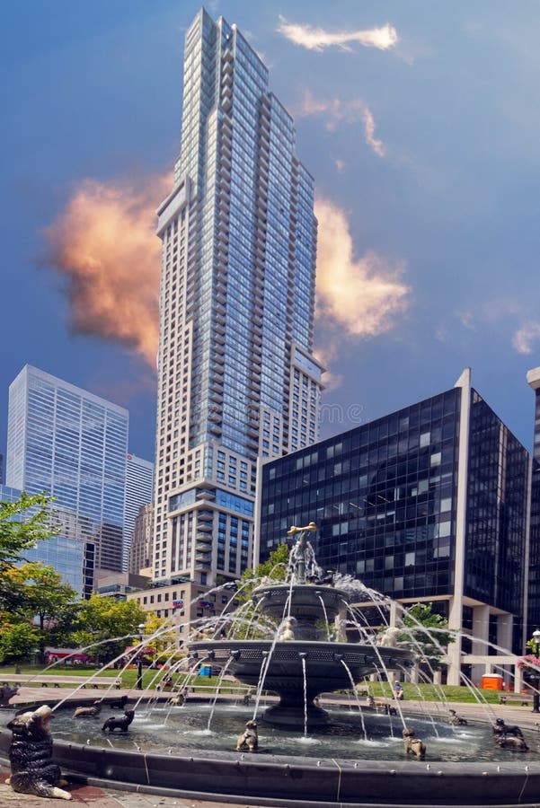 Toronto, Canada, Aug 5, 2022. the Towers Around the Dog Park Editorial ...