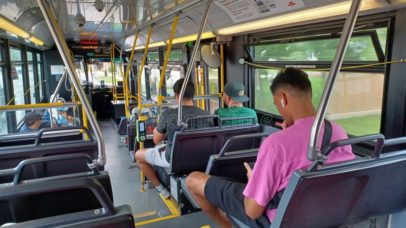 TTC bus inside view editorial photo. Image of railway - 286476511