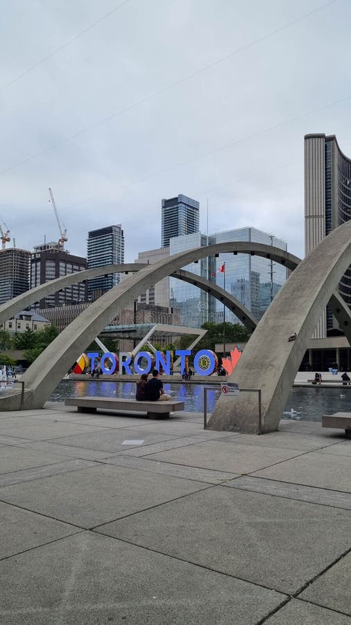 Toronto, on, Canada - August 30, 2023: a Side Angle View of the Toronto ...