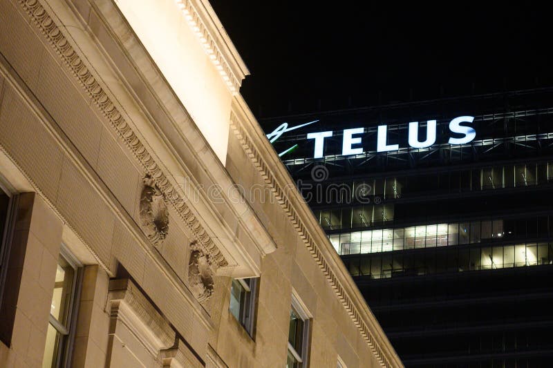 Telus Communications Company Sign Editorial Stock Image - Image of ... Telus Communications Company Sign Editorial Stock Image - Image of ...
