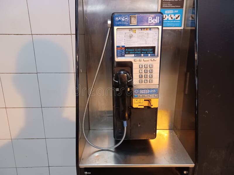Bell Public Phone in Toronto Editorial Photo - Image of call ...