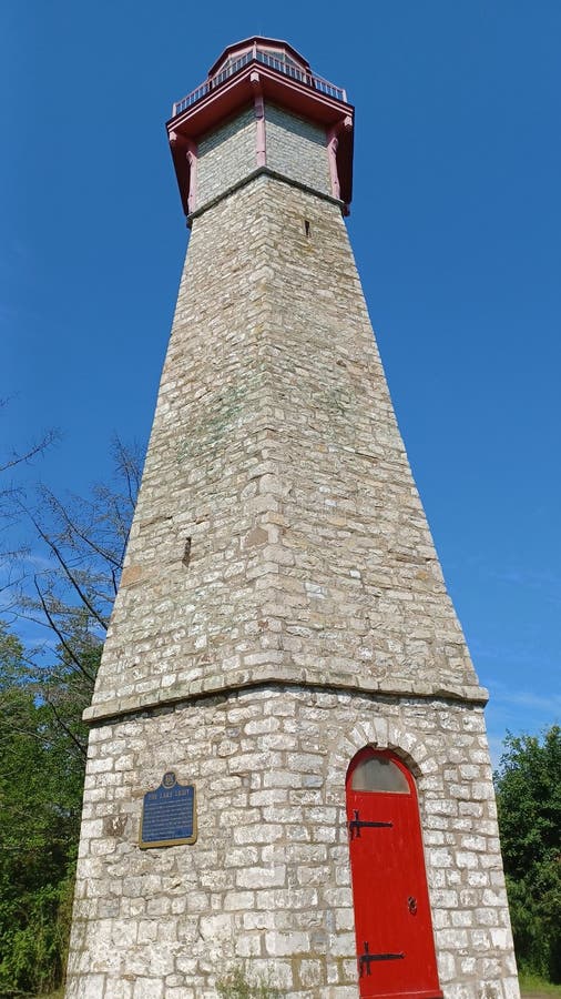 Gibraltar Point Lighthouse on Toronto Islands Stock Image - Image of ...