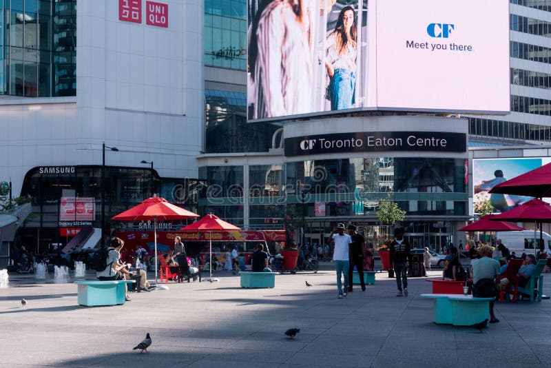 Yonge-Dundas Square in Toronto Canada Editorial Image - Image of ...