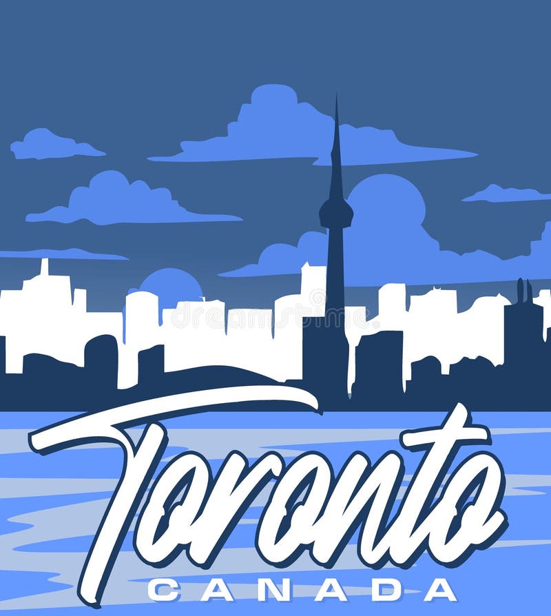 Toronto Canada with Beautiful Views Stock Vector - Illustration of ...