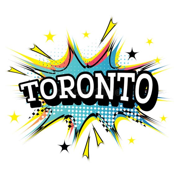 Toronto Canada Comic Text in Pop Art Style Stock Vector - Illustration ...