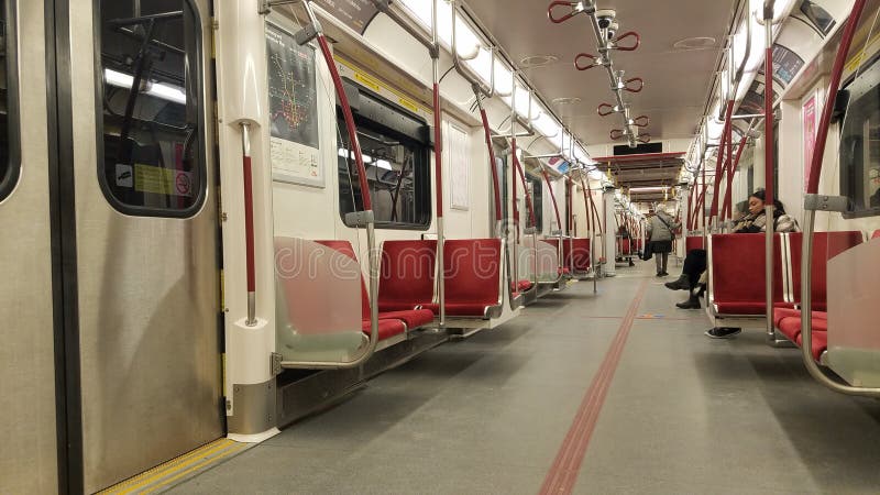 Toronto Subway Wagon Inside View Editorial Photography - Image of seat ...