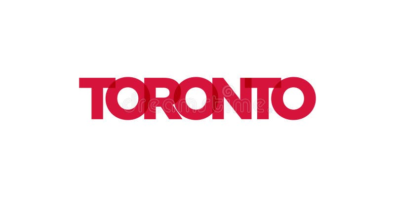 Toronto in the Canada Emblem. the Design Features a Geometric Style ...