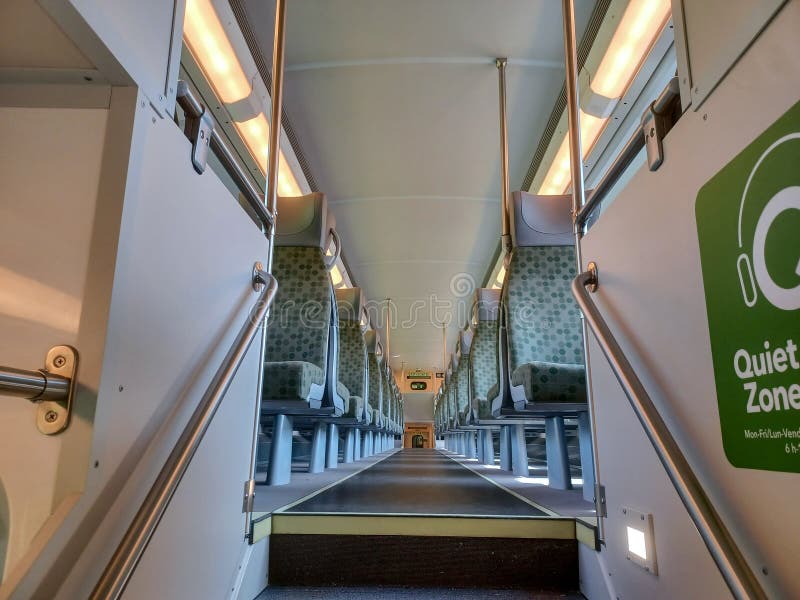 Go train inside view editorial stock image. Image of europe - 352481464