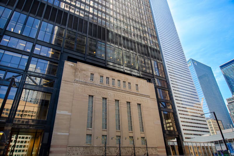 Toronto, Canada â€“ 20 June, 2019: Toronto Stock Exchange Entrance in ...