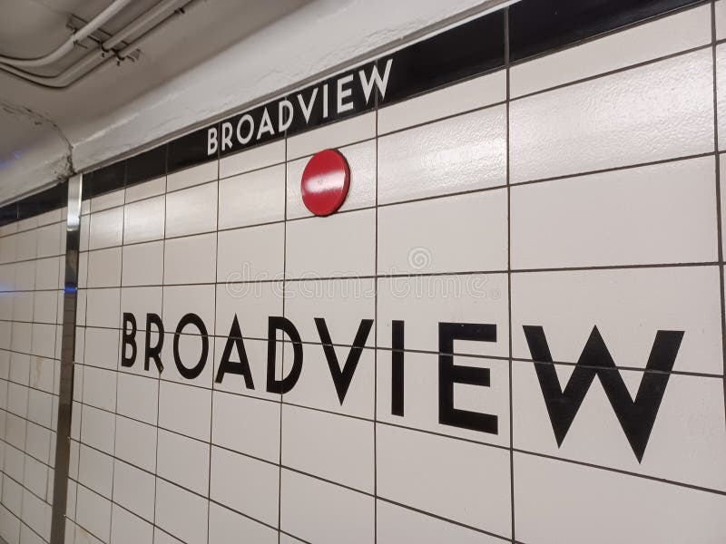 Broadview Subway Station Interior View Editorial Photography - Image of ...