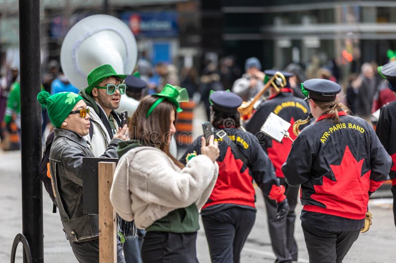 Crowds Line Yonge Street For The Annual St Patrick S Day Parade Ayr