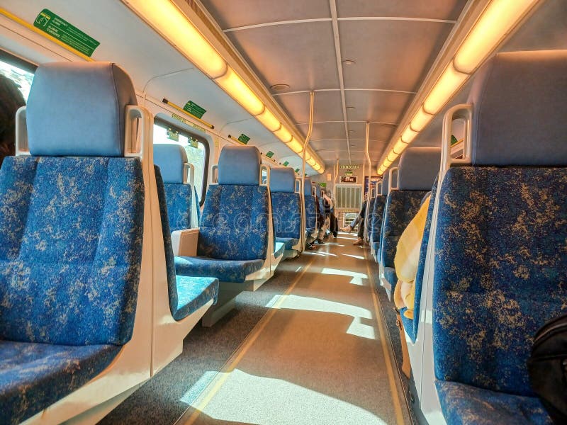 Go train inside view editorial stock photo. Image of railway - 371157798