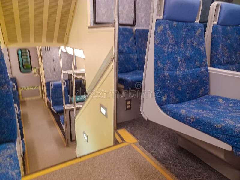 Go train inside view editorial stock photo. Image of empty - 371157838