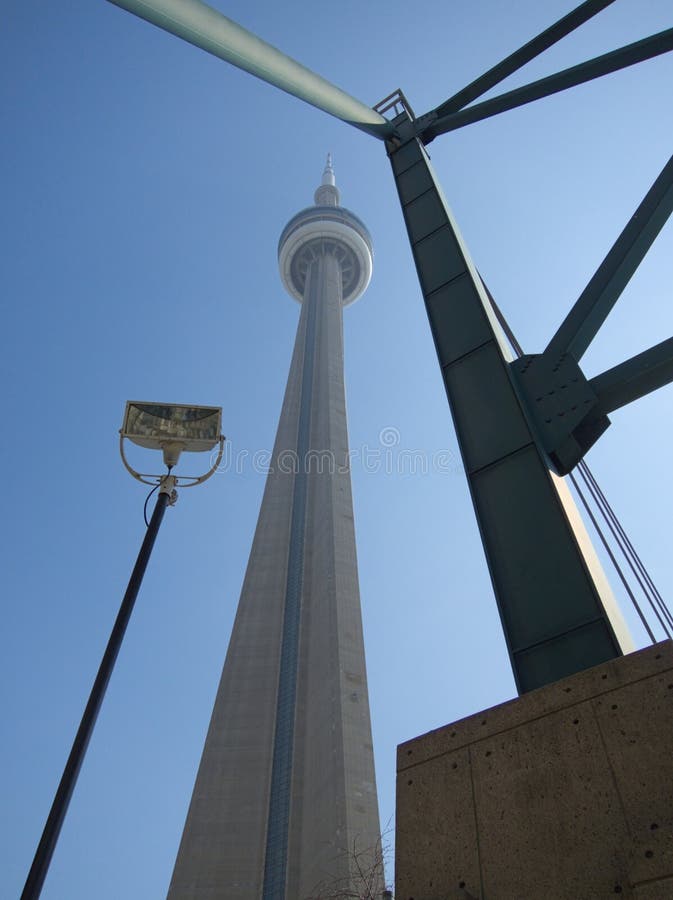 Toronto, Canada - March 16, 2012: Low View of the CN Tower in Downtown ...