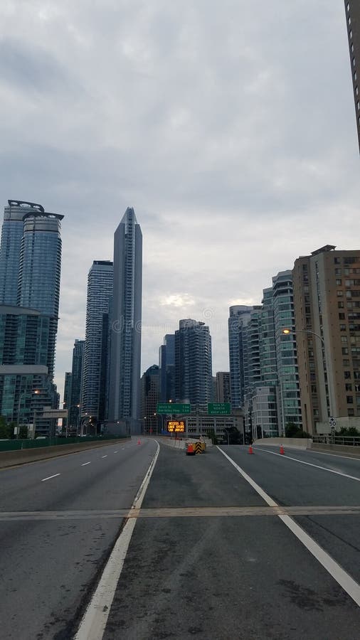 Gardiner Expressway in Toronto Downtown Editorial Stock Image - Image ...