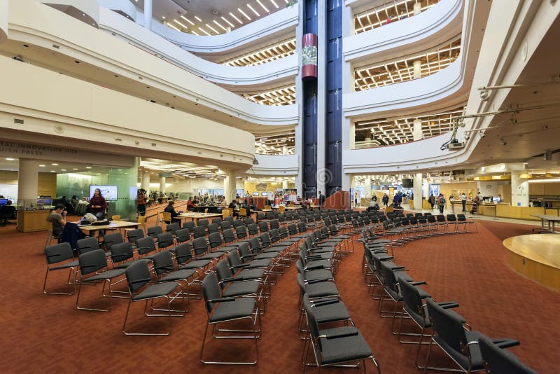 Toronto Reference Library, Canada Editorial Stock Photo - Image of hall ...