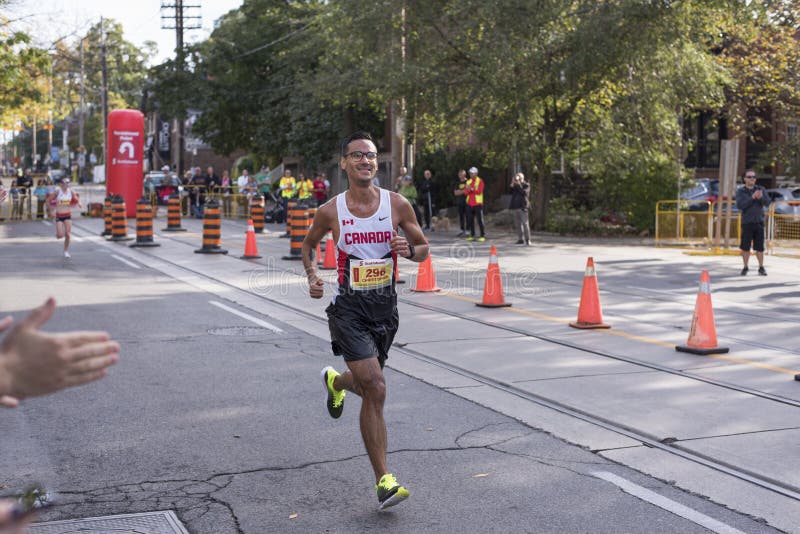 TORONTO, on/CANADA - OCT 22, 2017: Marathon Runner Christopher P ...