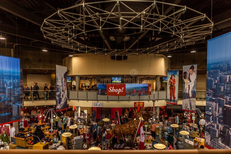 Toronto, CANADA - October 10, 2018: Inside Od CN Tower, Toronto ...