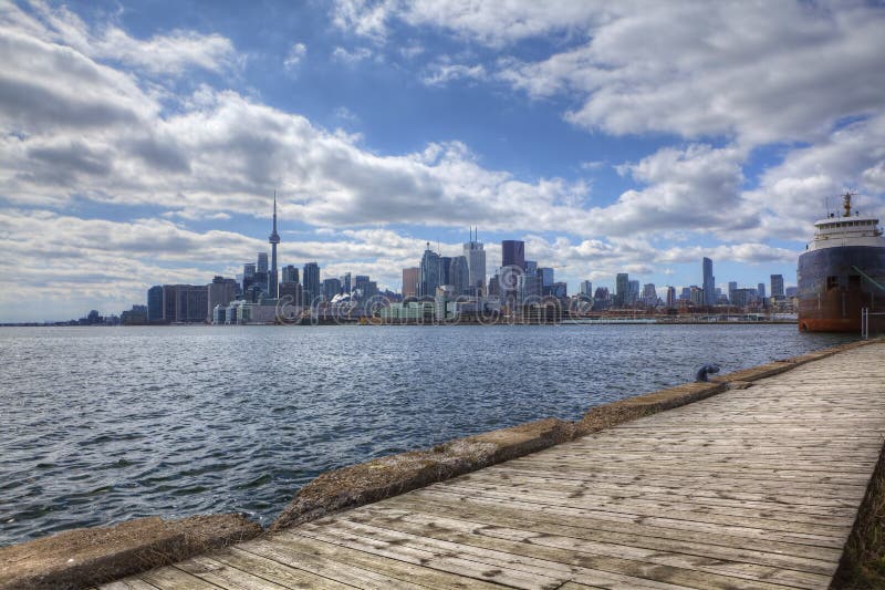 The Toronto, Canada Skyline on a Sunny Day Stock Photo - Image of ...