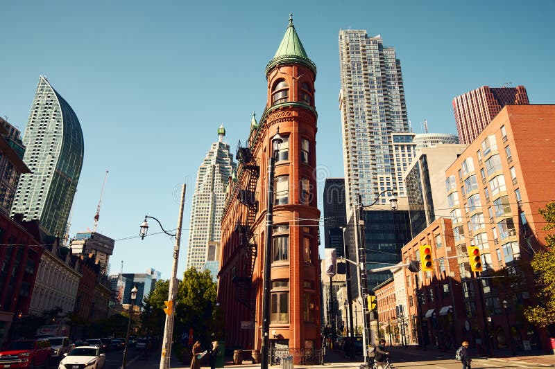 Toronto, Canada 11th of October, 2023. Flat Iron View Editorial ...