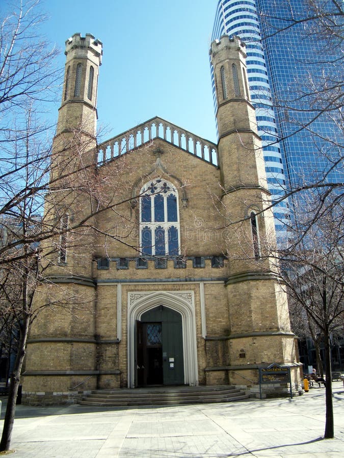 Toronto the Church of the Holy Trinity 2010 Stock Image - Image of ...