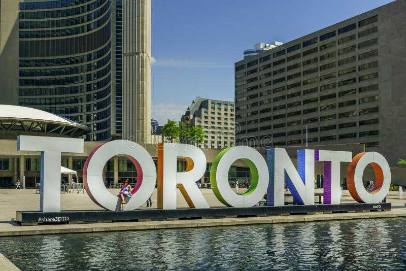 Toronto City Hall editorial stock photo. Image of alpha - 86843478