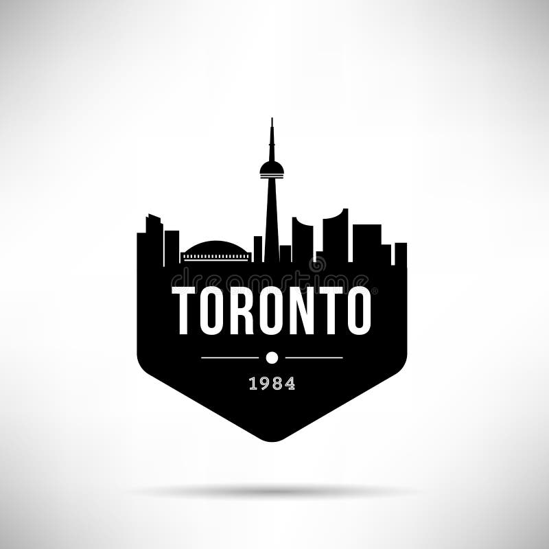 Toronto City Modern Skyline Vector Template Stock Illustration ...