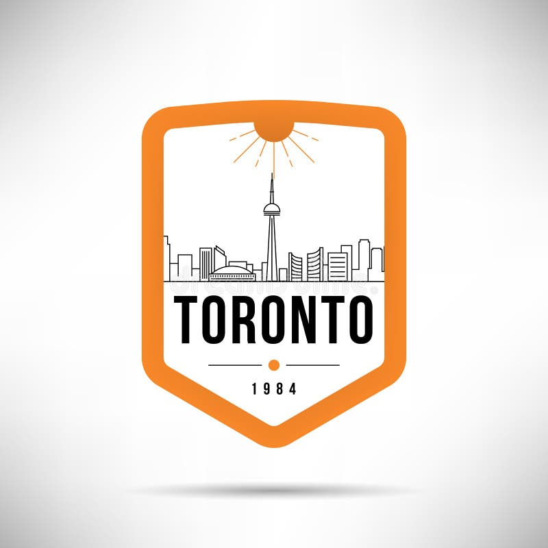Toronto Linear Modern City Skyline Stock Illustrations – 106 Toronto ...