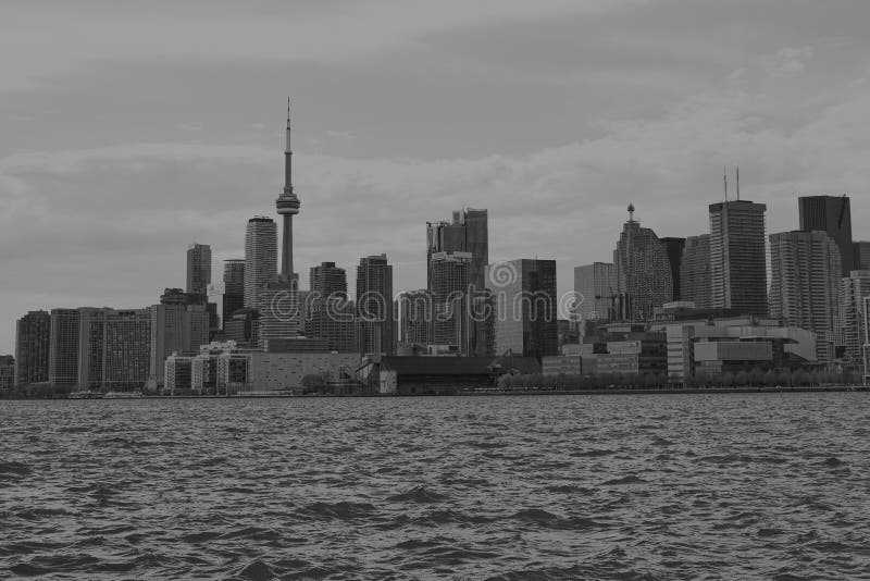Toronto City Skyline editorial image. Image of haze - 259195440