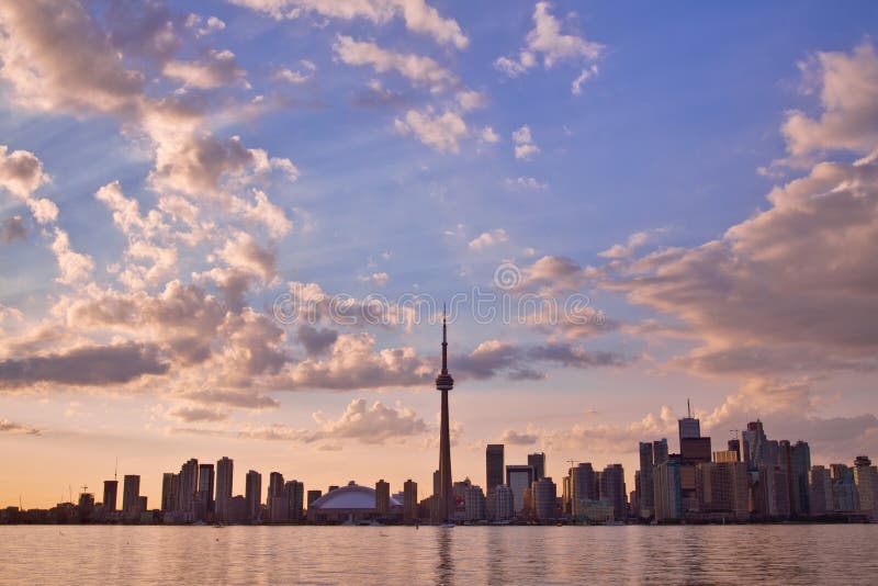 Toronto City during Sunset stock photo. Image of travel - 21524156