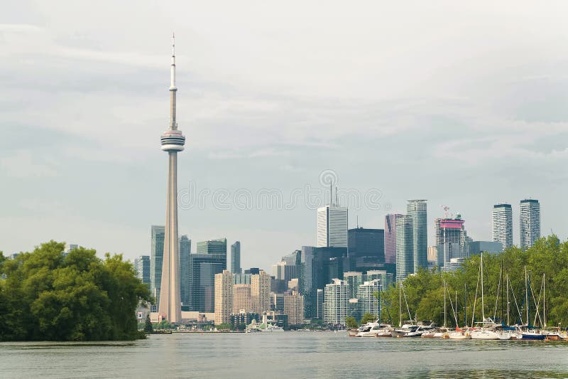Toronto cityscape editorial stock photo. Image of panoramic - 97924638
