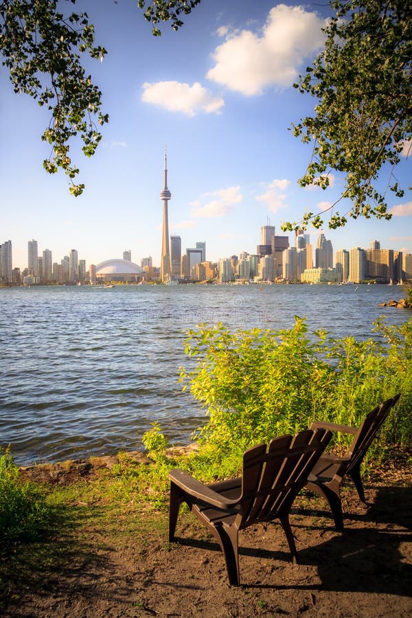 Toronto Cityscape during Sunset Editorial Stock Photo - Image of modern ...