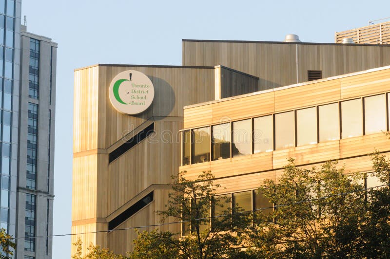 Toronto District School Board Sign Editorial Stock Image - Image of ...