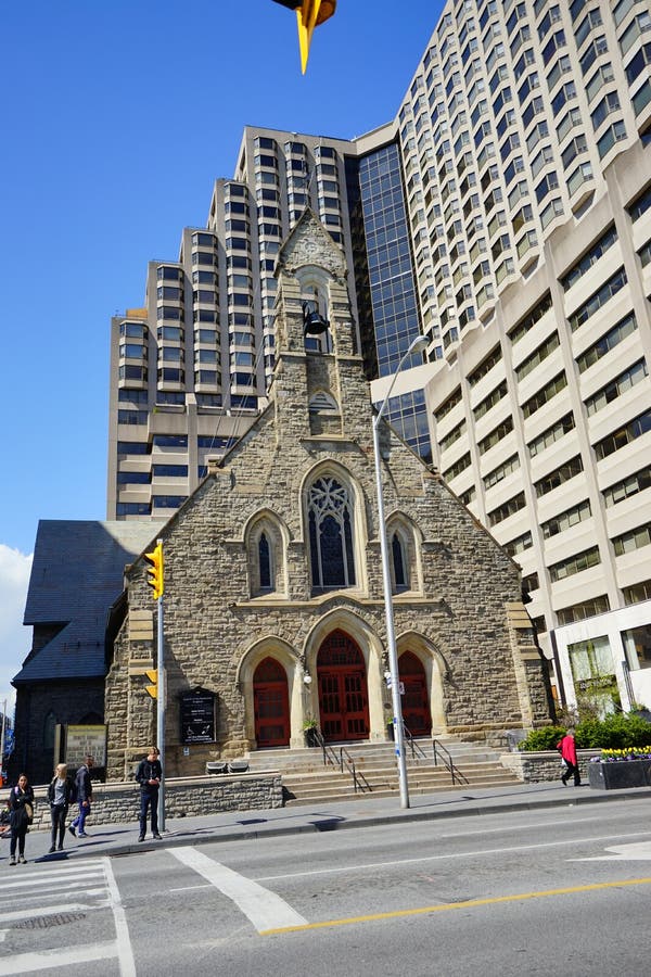Toronto downtown church editorial photo. Image of america - 71804741