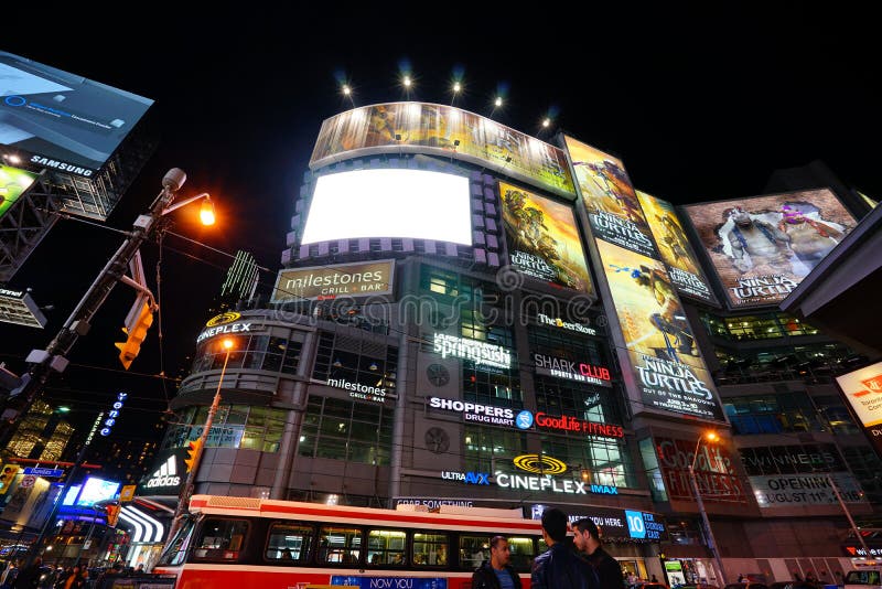Toronto Downtown Shopping Center Editorial Stock Image - Image of ...