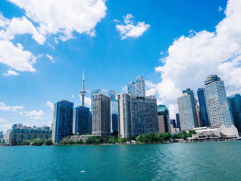 Toronto Waterfront Landscape Stock Photo - Image of landscape, centre ...