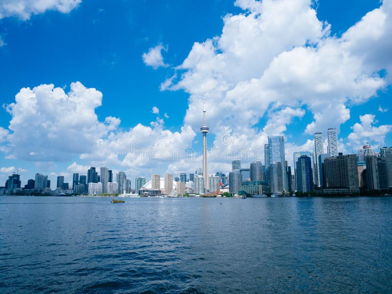 Toronto Waterfront Landscape Editorial Stock Photo - Image of center ...