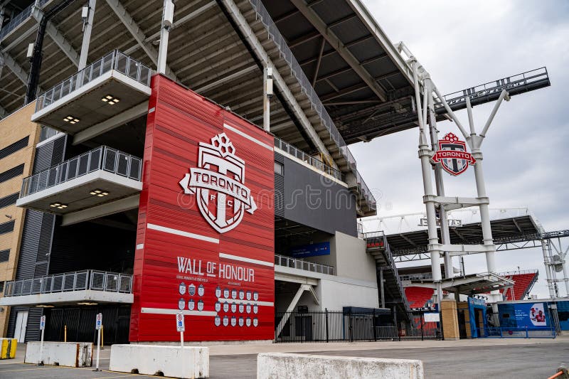 Toronto FC Wall of Honour at BMO Field Stadium. Editorial Photo - Image ...