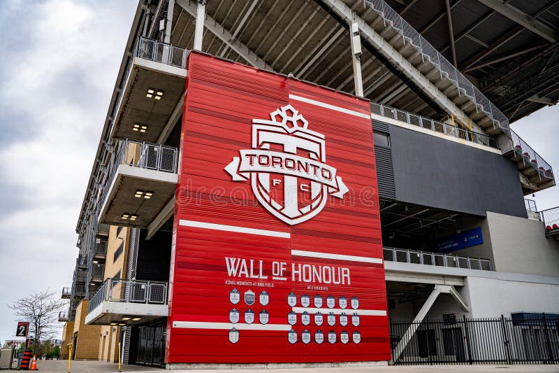 Toronto FC Wall of Honour at BMO Field Stadium. Editorial Image - Image ...